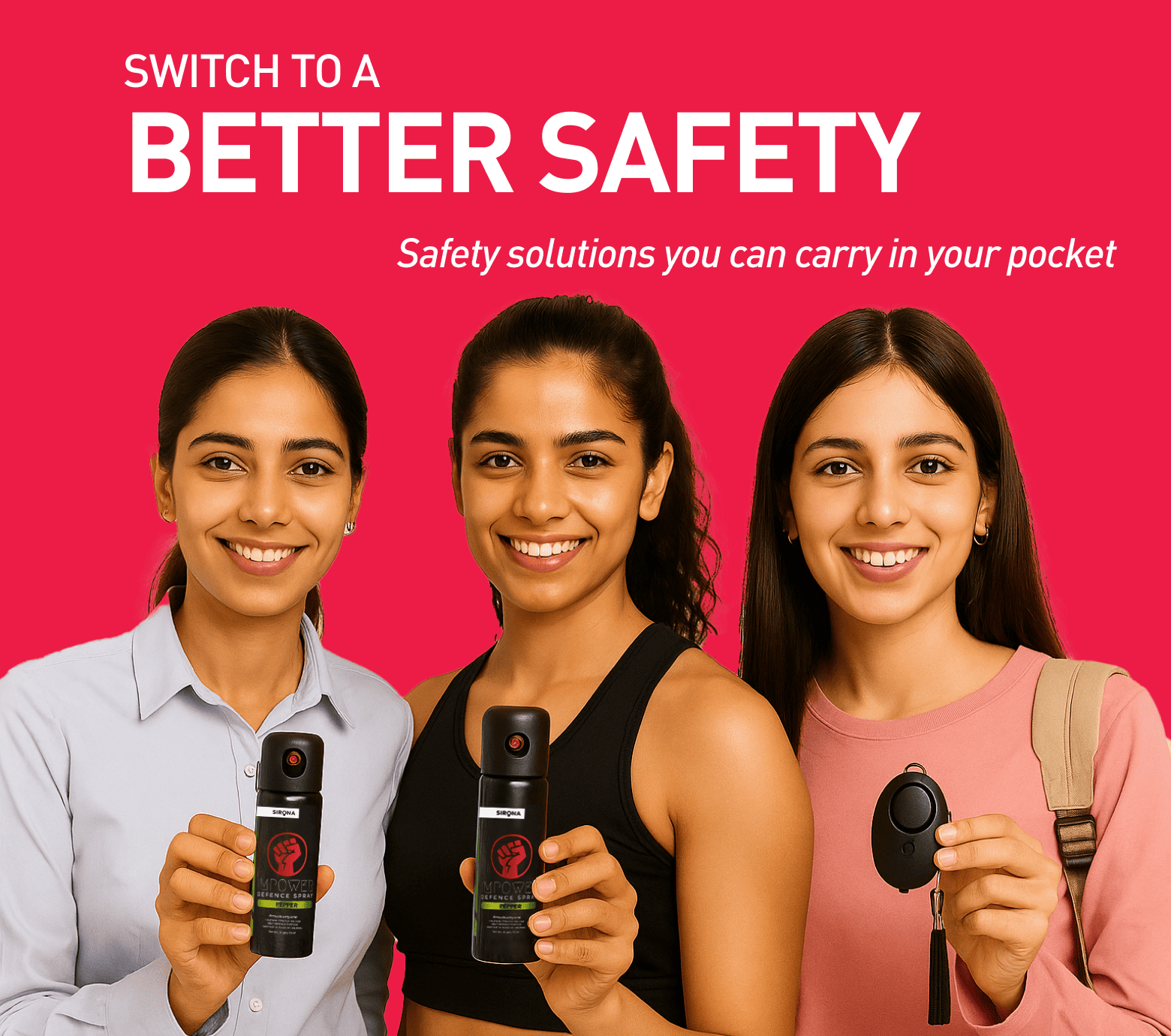 Buy Women Safety Gadgets & Pepper Spray Online | Sirona – Sirona ...